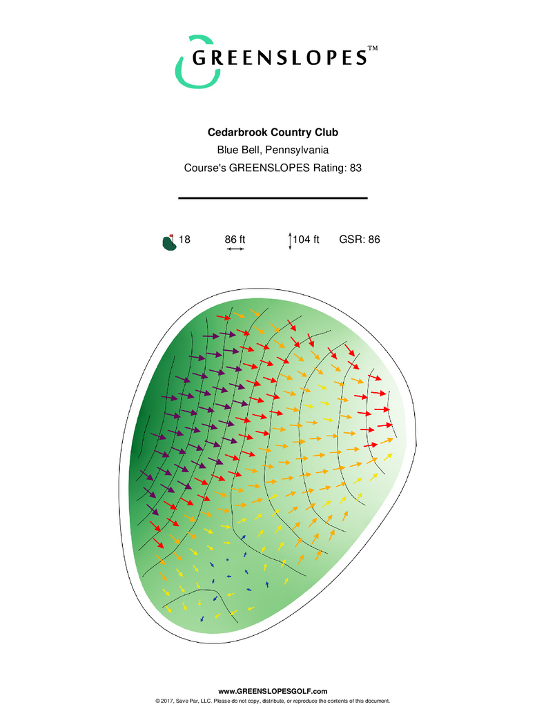 Cedarbrook Country Club - Blue Bell – GREENSLOPES Golf